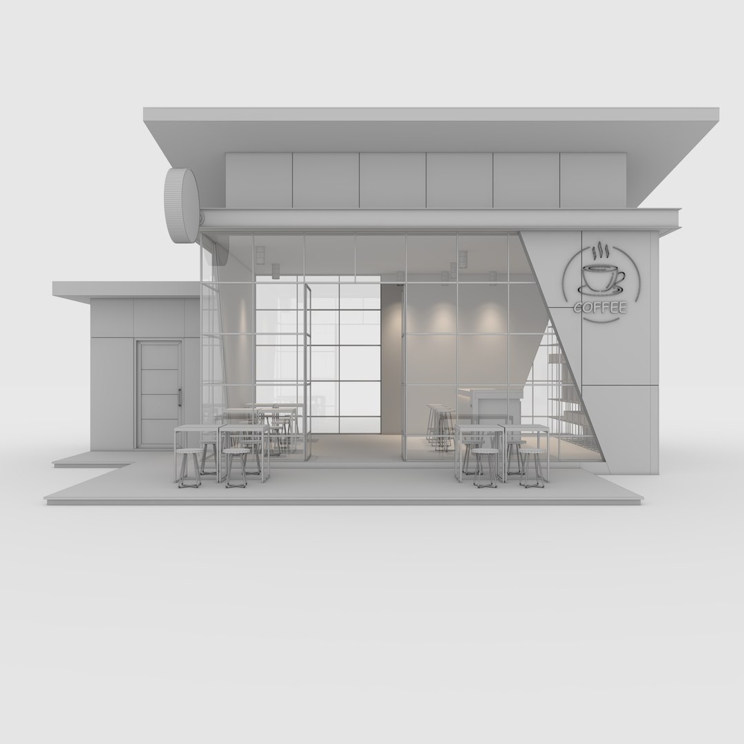 3D Cafe Modern 1 - TurboSquid 2115620