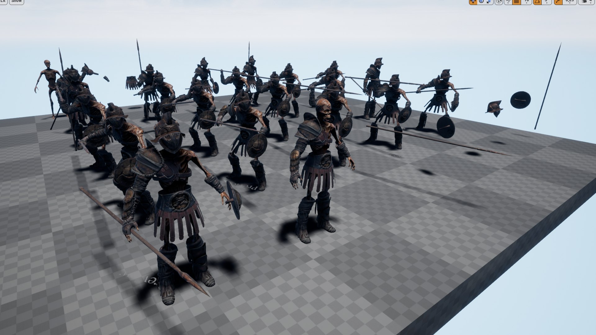 GLADIATOR SKELETON RETIARIUS Model - TurboSquid 2404883