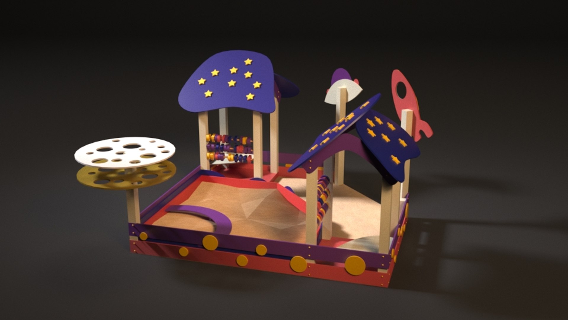 Playground Sandbox 3D Model - TurboSquid 1500429