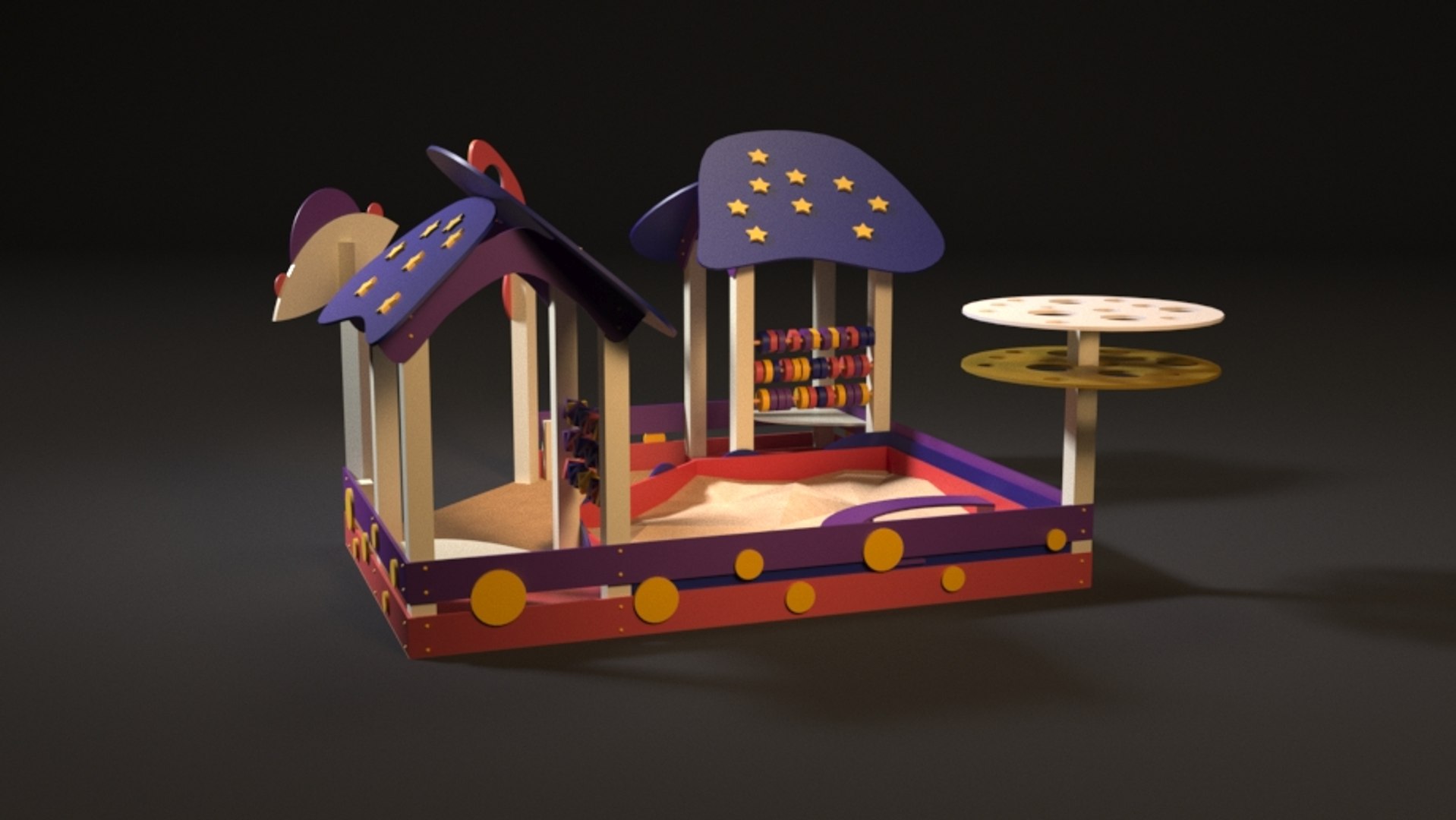 Playground Sandbox 3D Model - TurboSquid 1500429