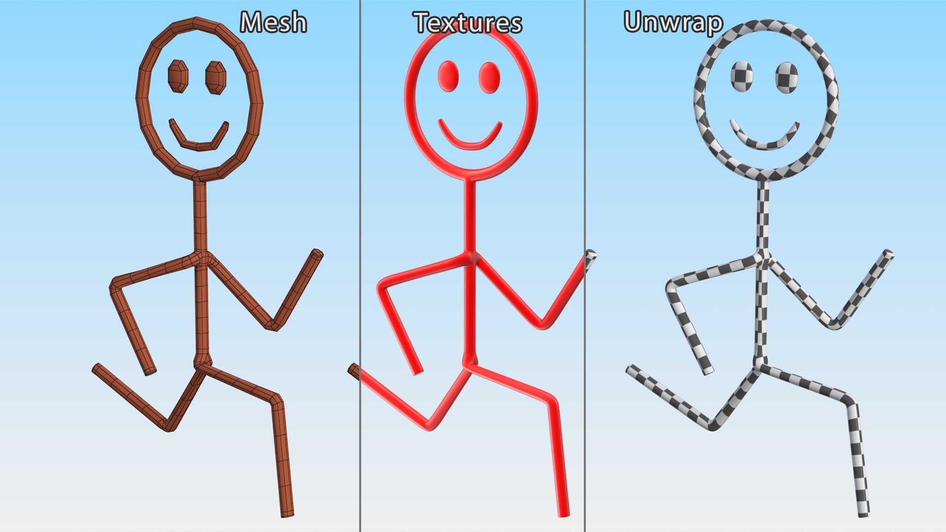 Running Stickman Red 3D Model - TurboSquid 2078111