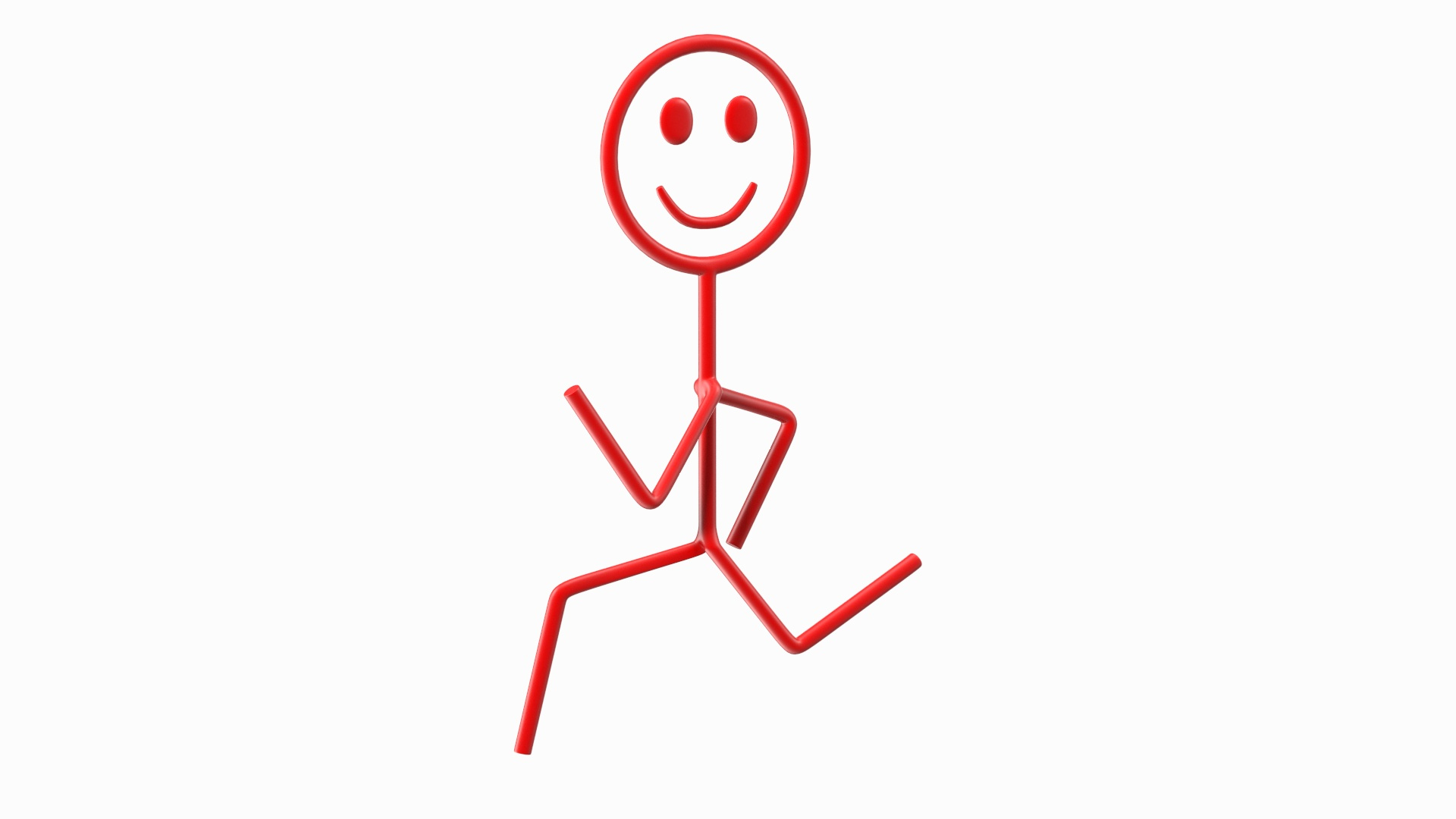 Running Stickman Red 3D Model - TurboSquid 2078111