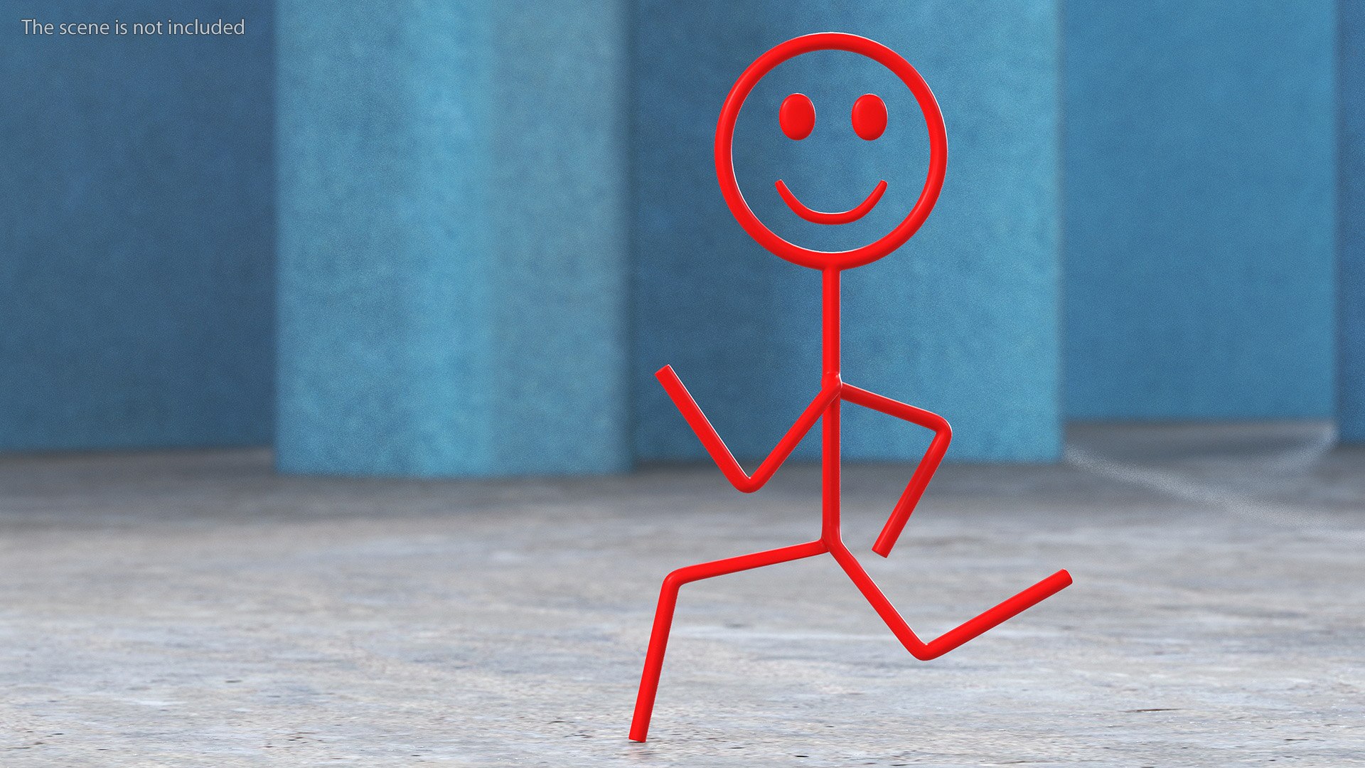 Running Stickman Red 3D Model - TurboSquid 2078111