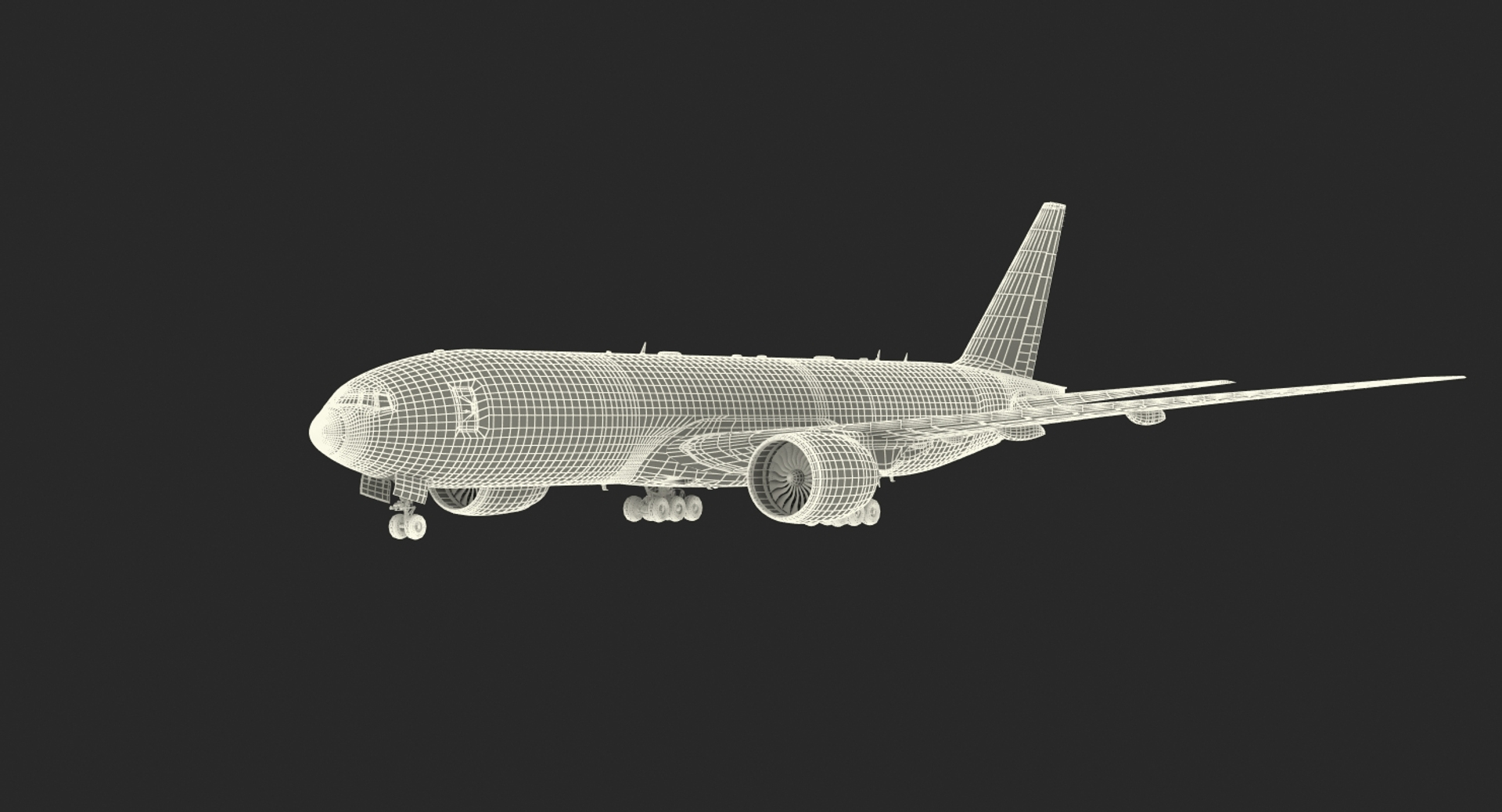 3d Model Boeing 777 Freighter Emirates