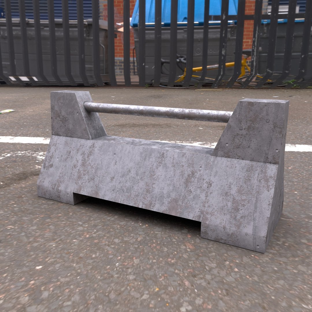 3D Traffic Barrier Model - TurboSquid 1607977