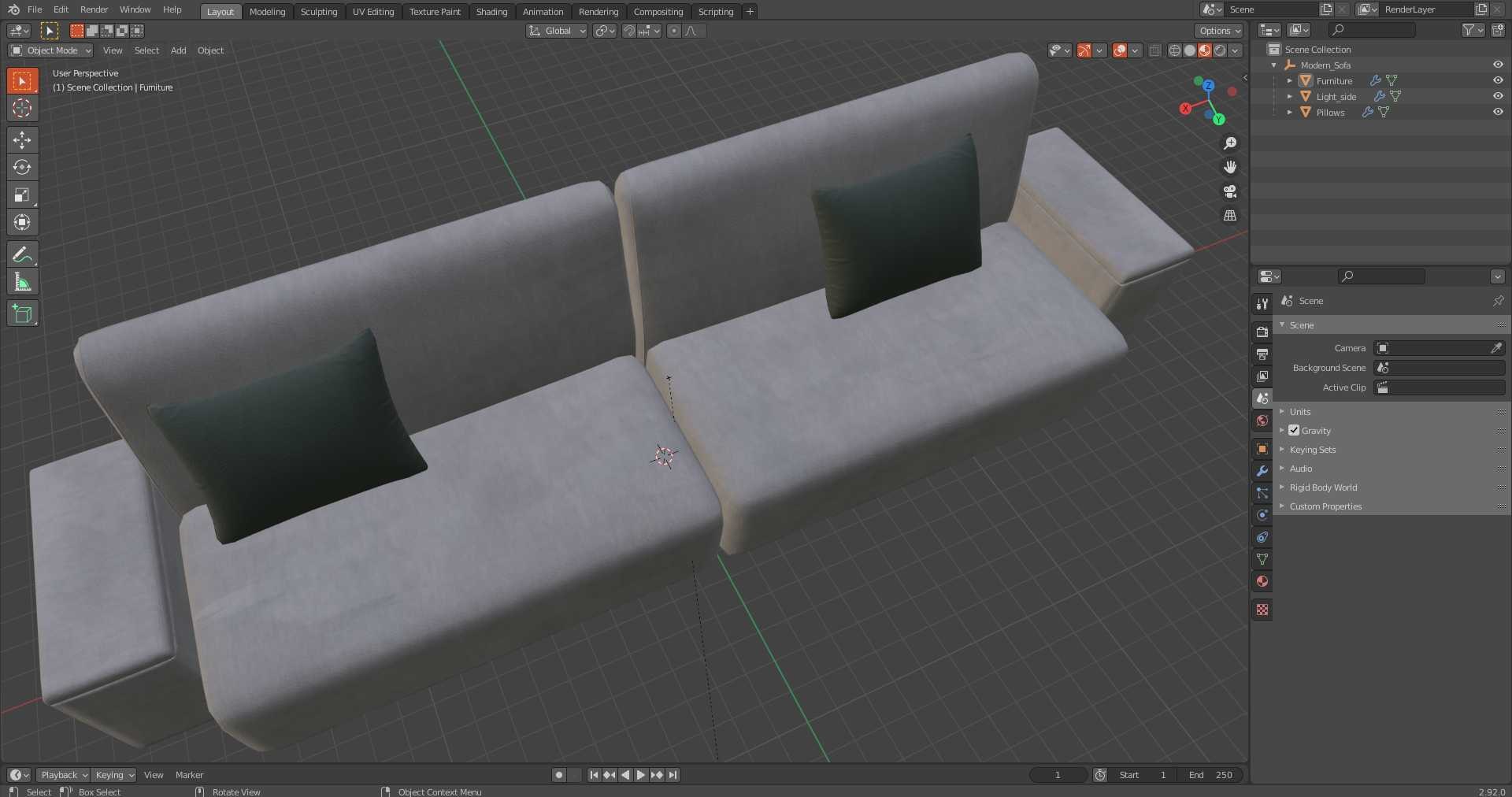 3D Model Modern Sofa - TurboSquid 2232826