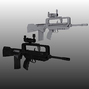 3D FAMAS Models - Browse & Download Formats - TurboSquid