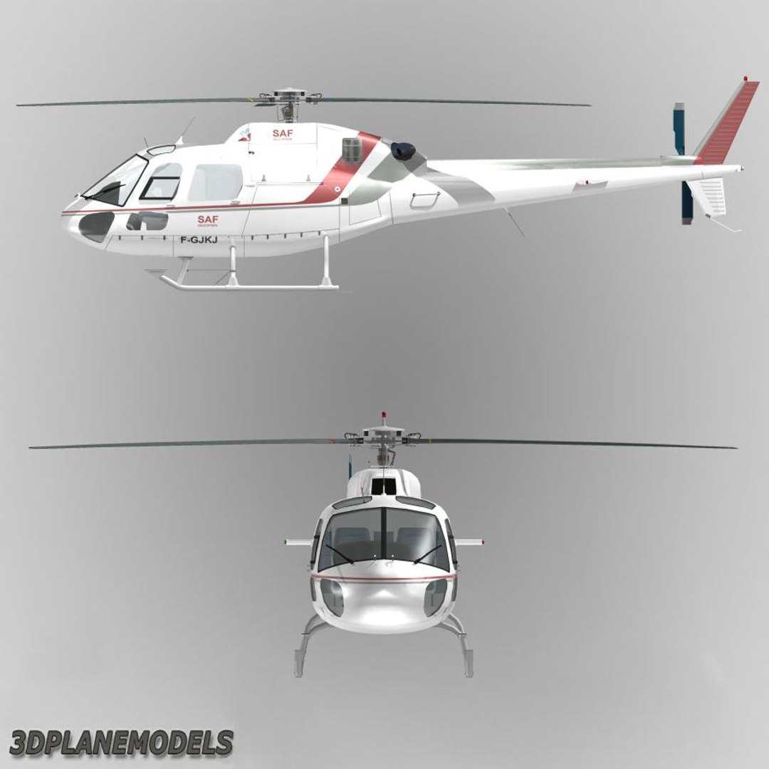 3d lwo eurocopter saf helicopters 355