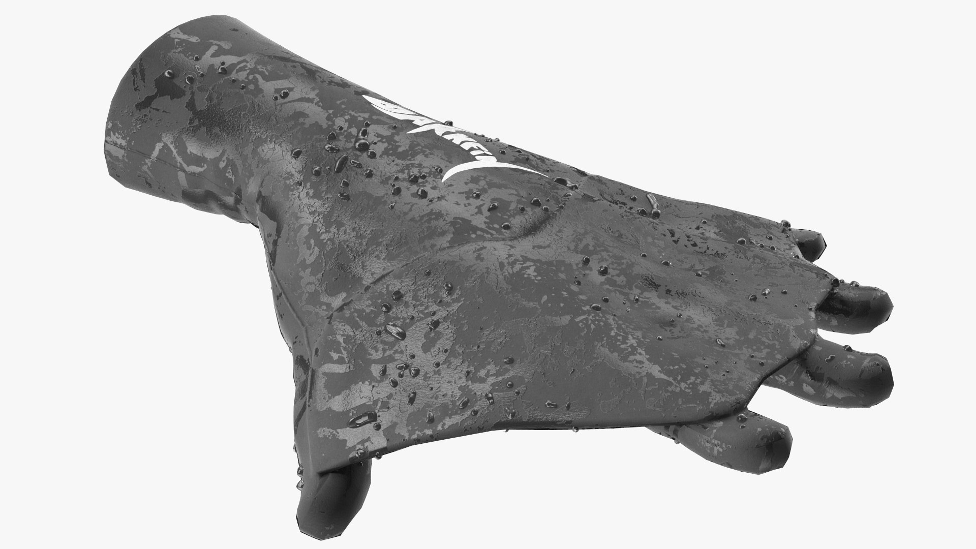 Darkfin Webbed Power Swimming Gloves Wet Rigged For Modo 3D ...