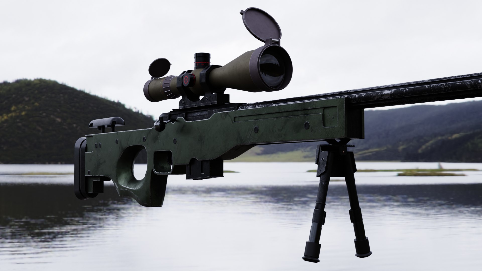 3D Awp L96A1 PBR Low-poly Game ready - TurboSquid 1837842