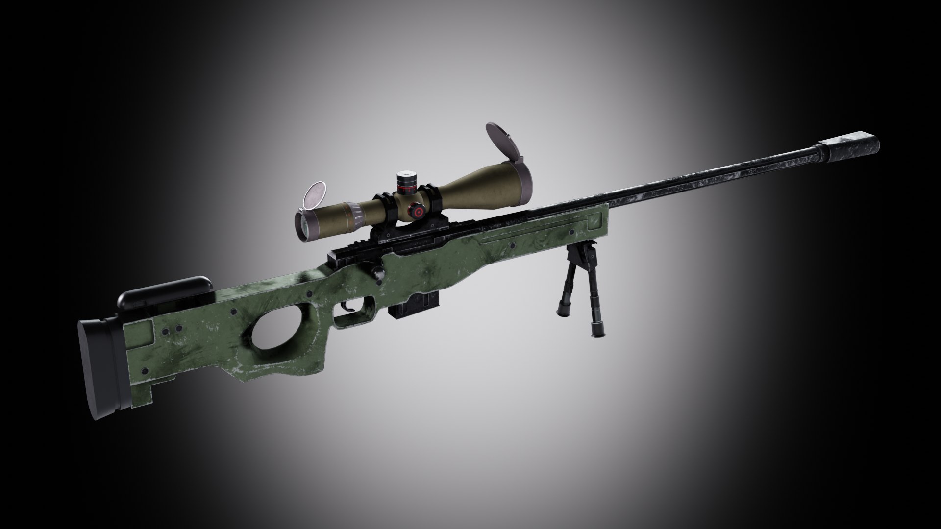 3D Awp L96A1 PBR Low-poly Game ready - TurboSquid 1837842