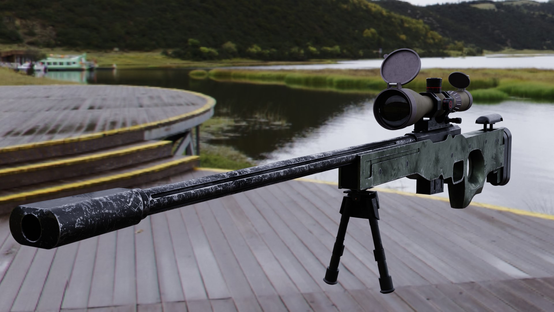 3D Awp L96A1 PBR Low-poly Game ready - TurboSquid 1837842