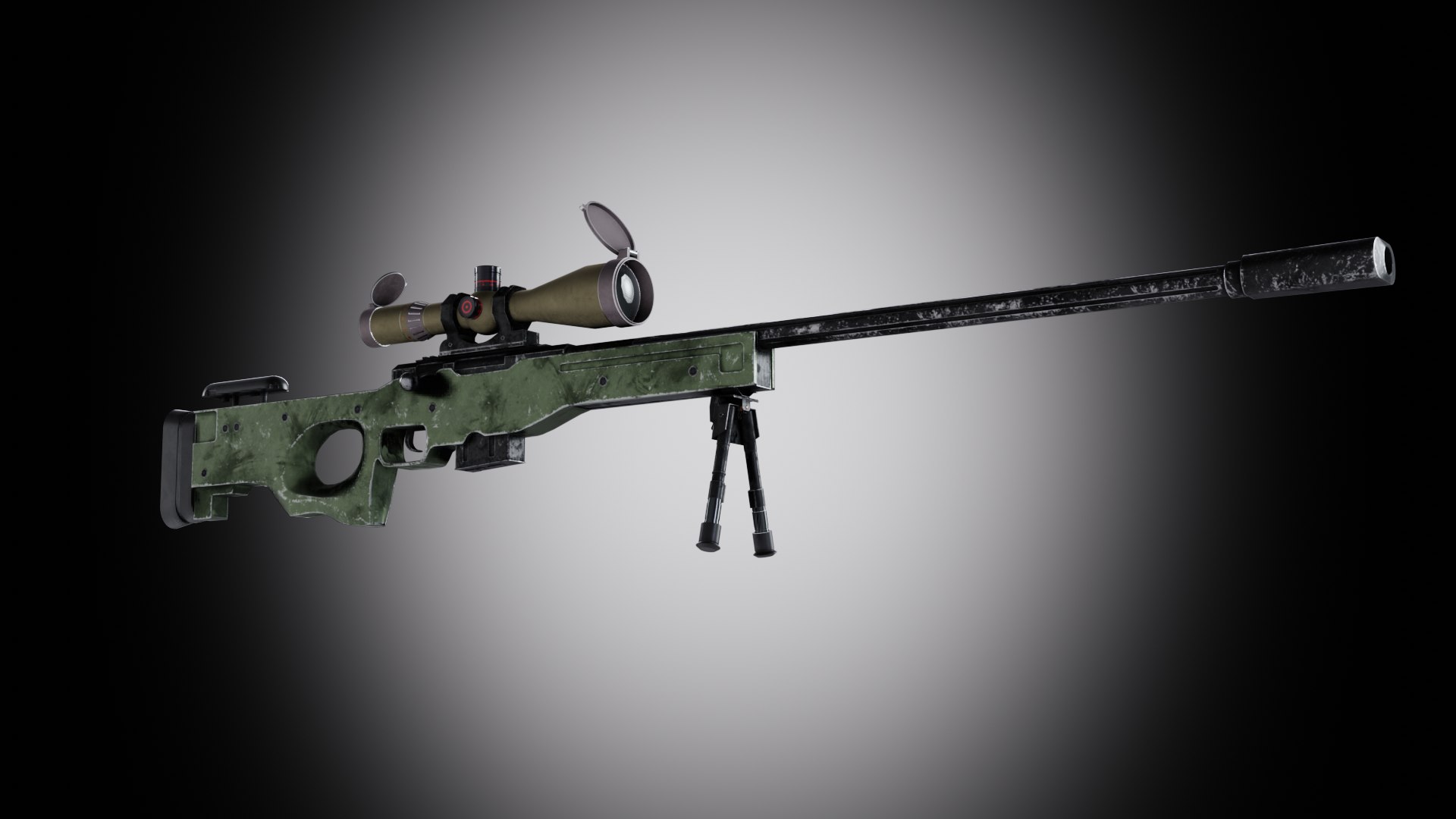 3D Awp L96A1 PBR Low-poly Game ready - TurboSquid 1837842
