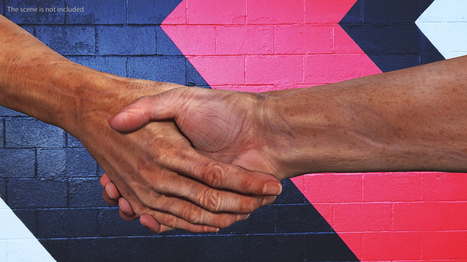 Handshake Old Man Hands Rigged 3D Model - TurboSquid 2111323