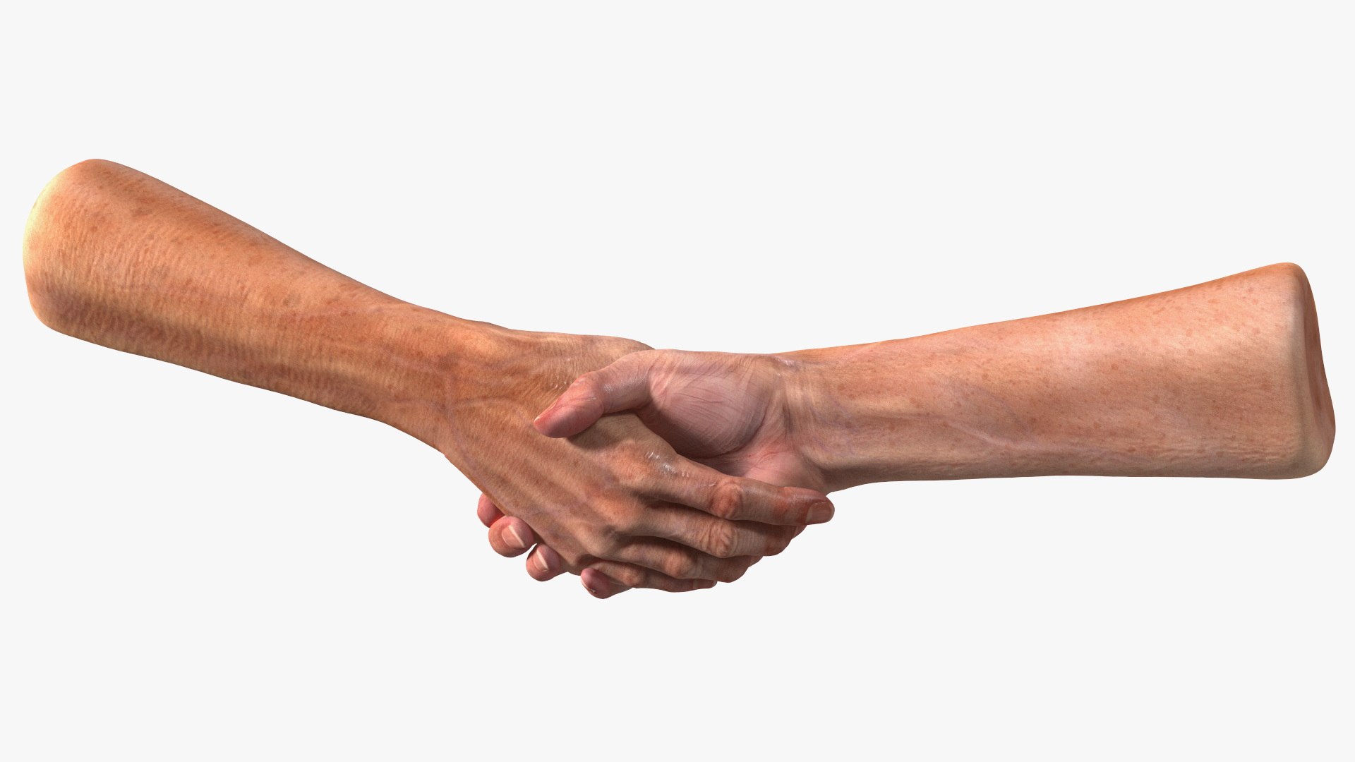 Handshake Old Man Hands Rigged 3D model - TurboSquid 2111323