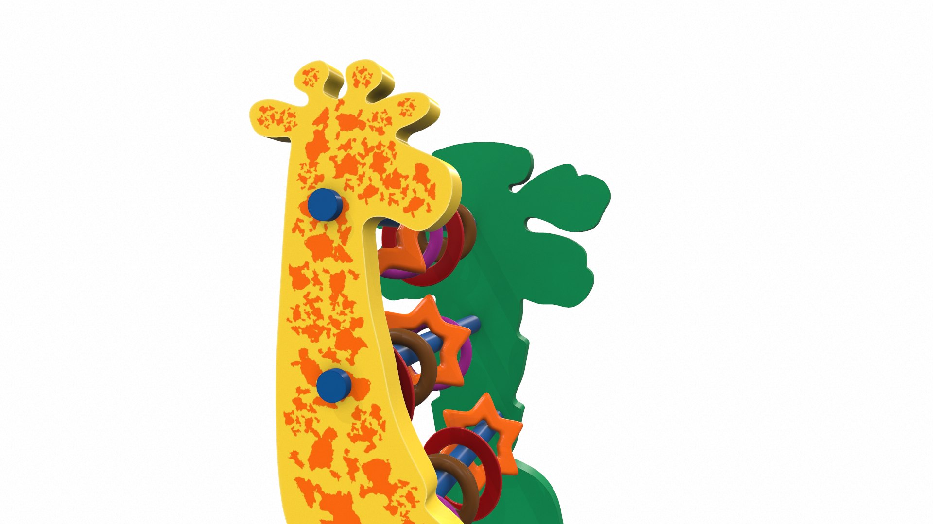 Plastic baby toy abacus model - TurboSquid 2108881