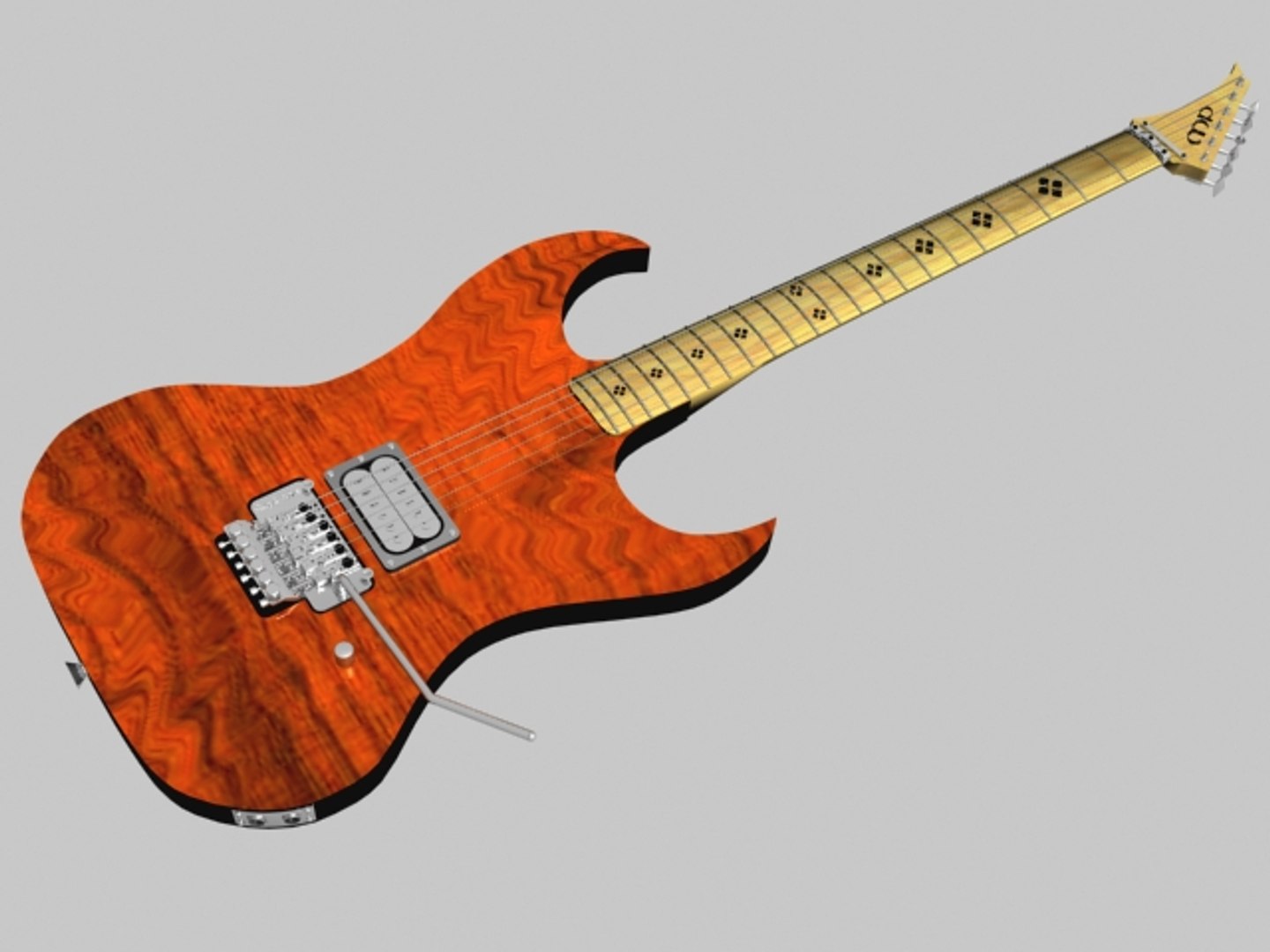 3d custom guitar model