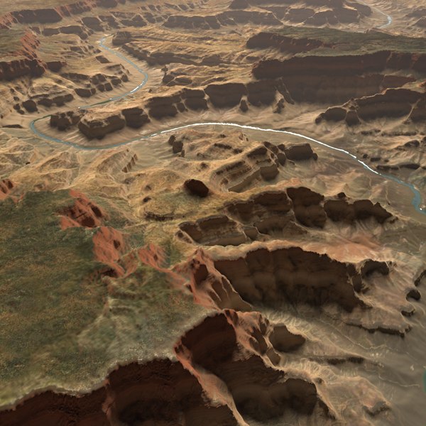 3d model real terrains grand canyon