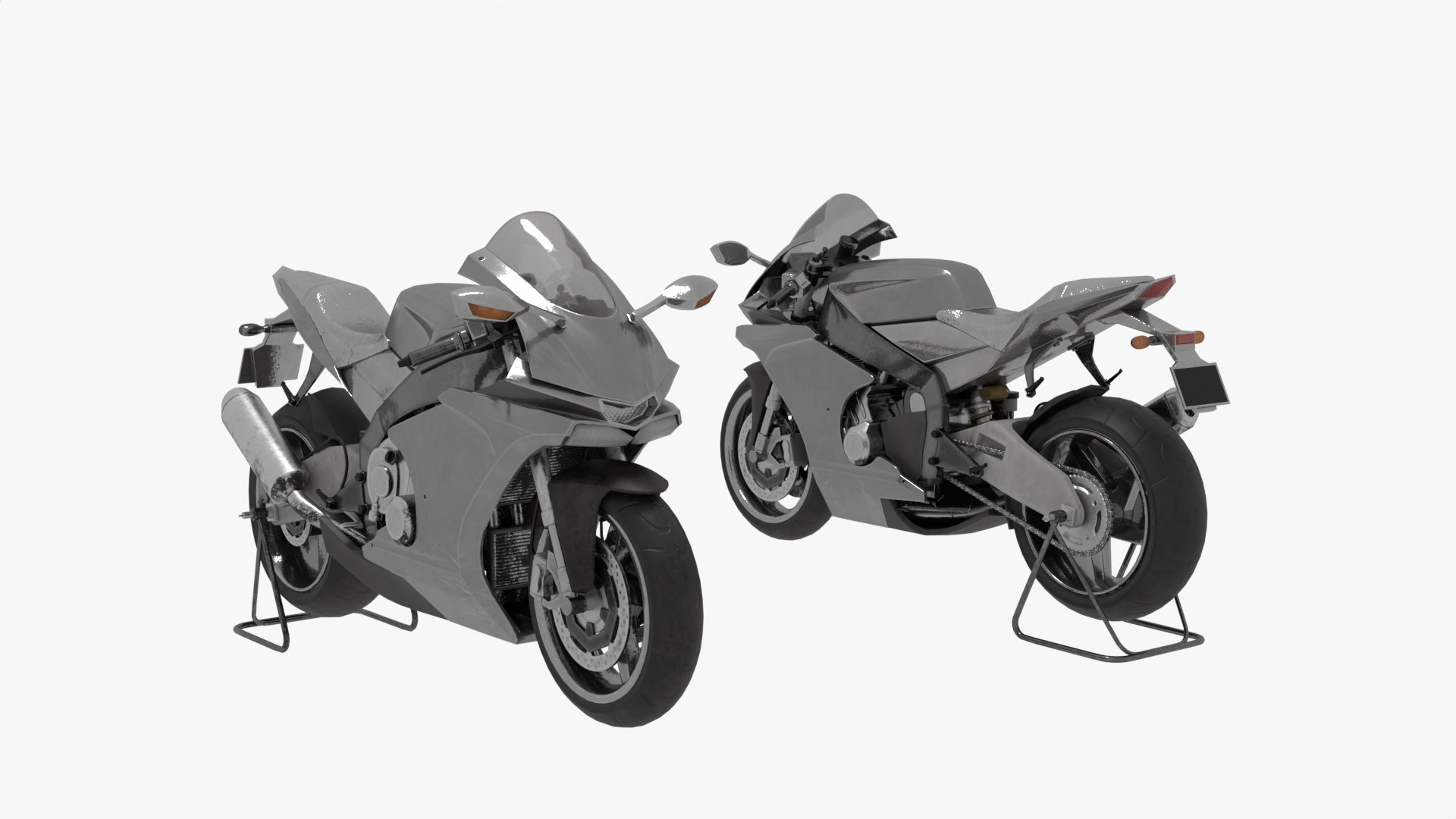 3D Model Sport Bike - TurboSquid 2343097