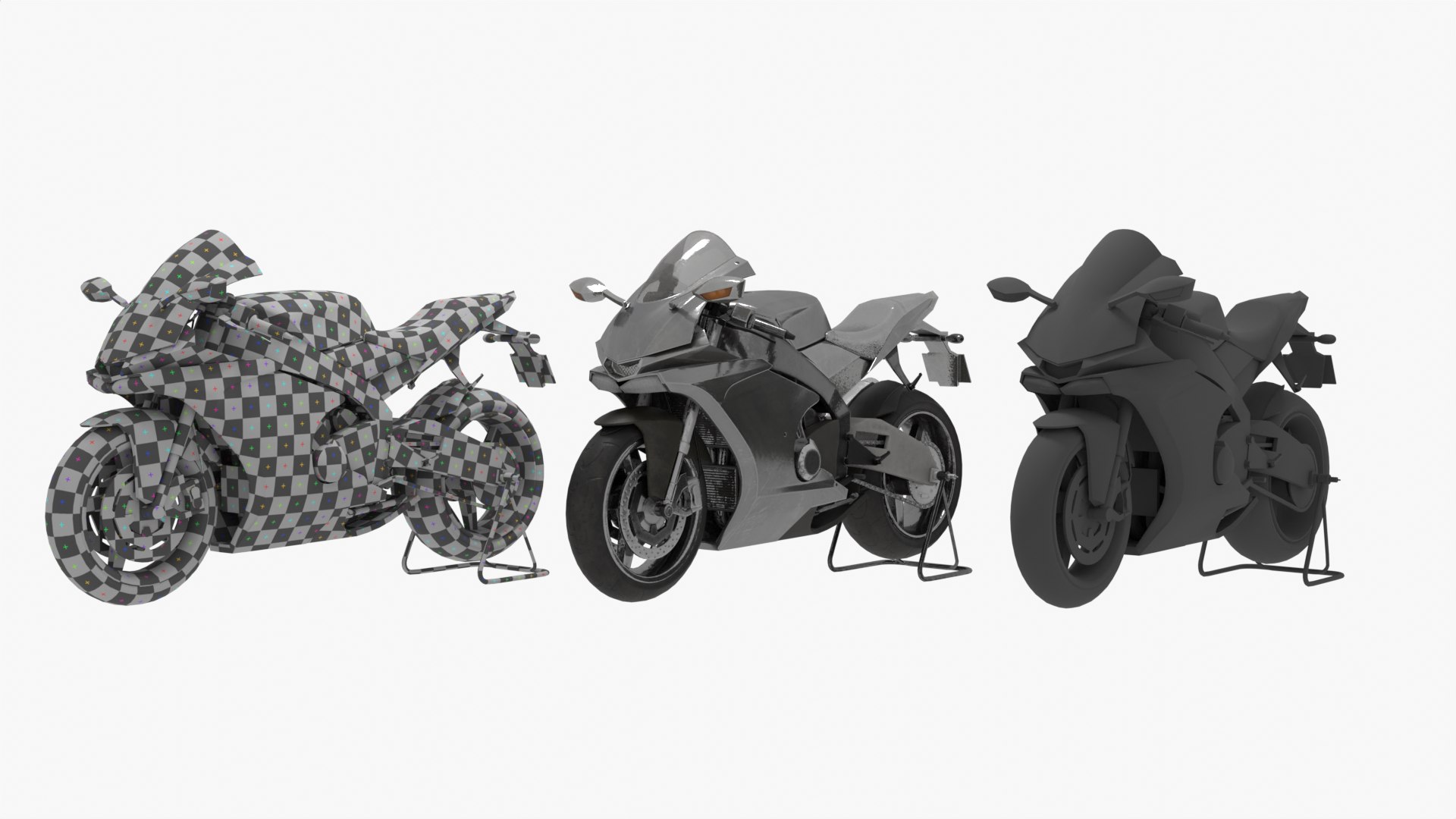 3D Model Sport Bike - TurboSquid 2343097