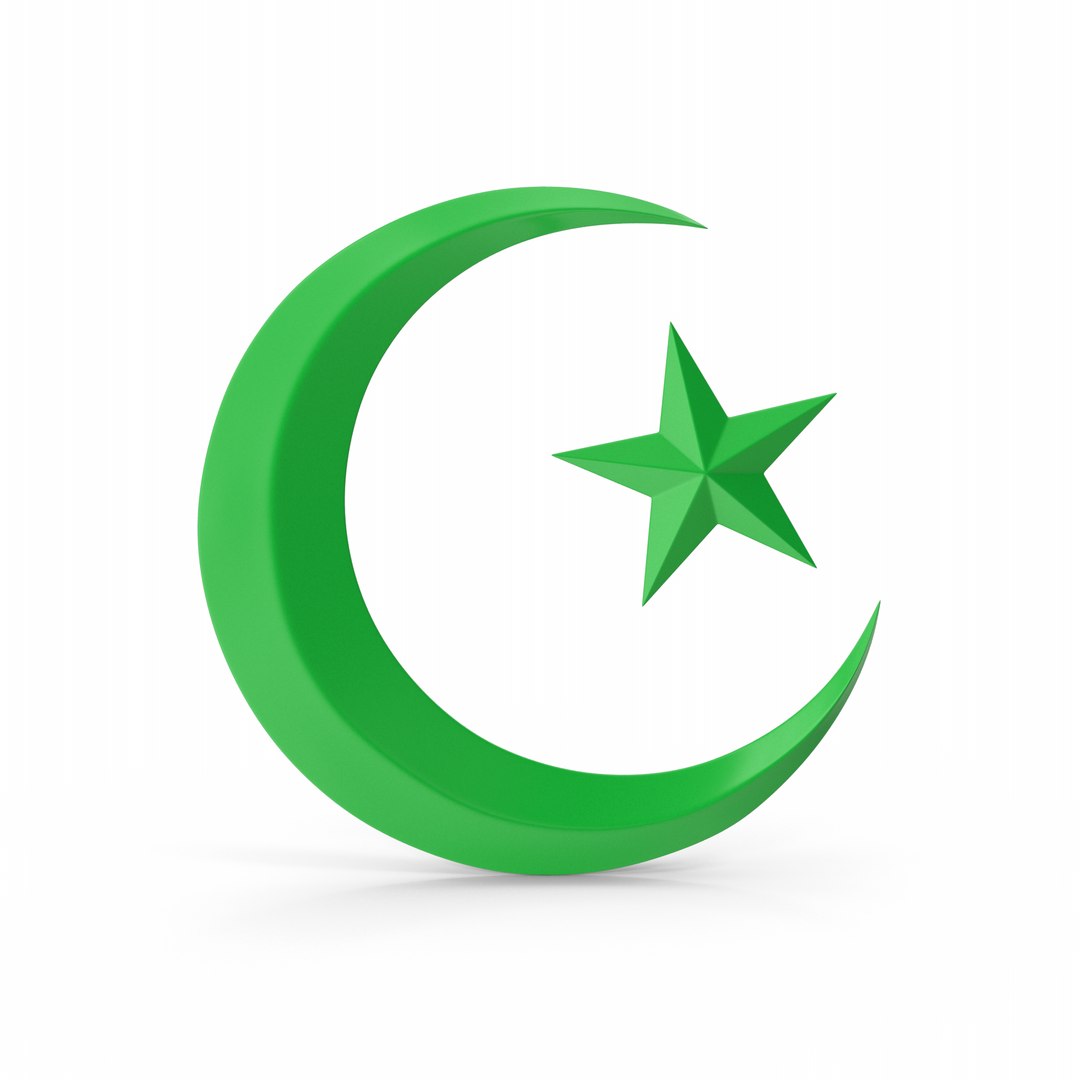 Islamic Moon And Star 3D Model - TurboSquid 2192045