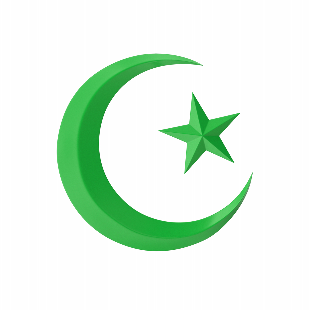 Islamic Moon And Star 3D Model - TurboSquid 2192045