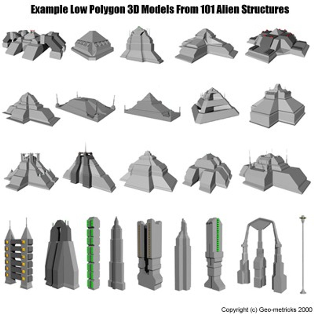 101 alien structure 3d 3ds