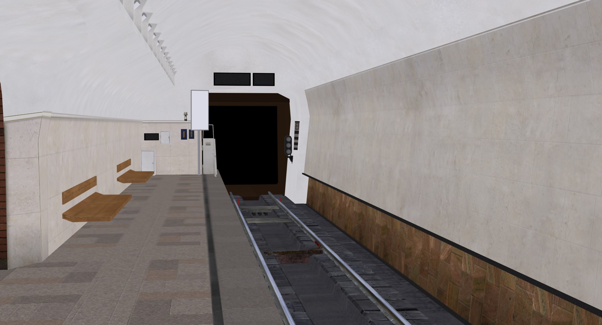 Soviet Union Subway Station 3D Model - TurboSquid 1261428