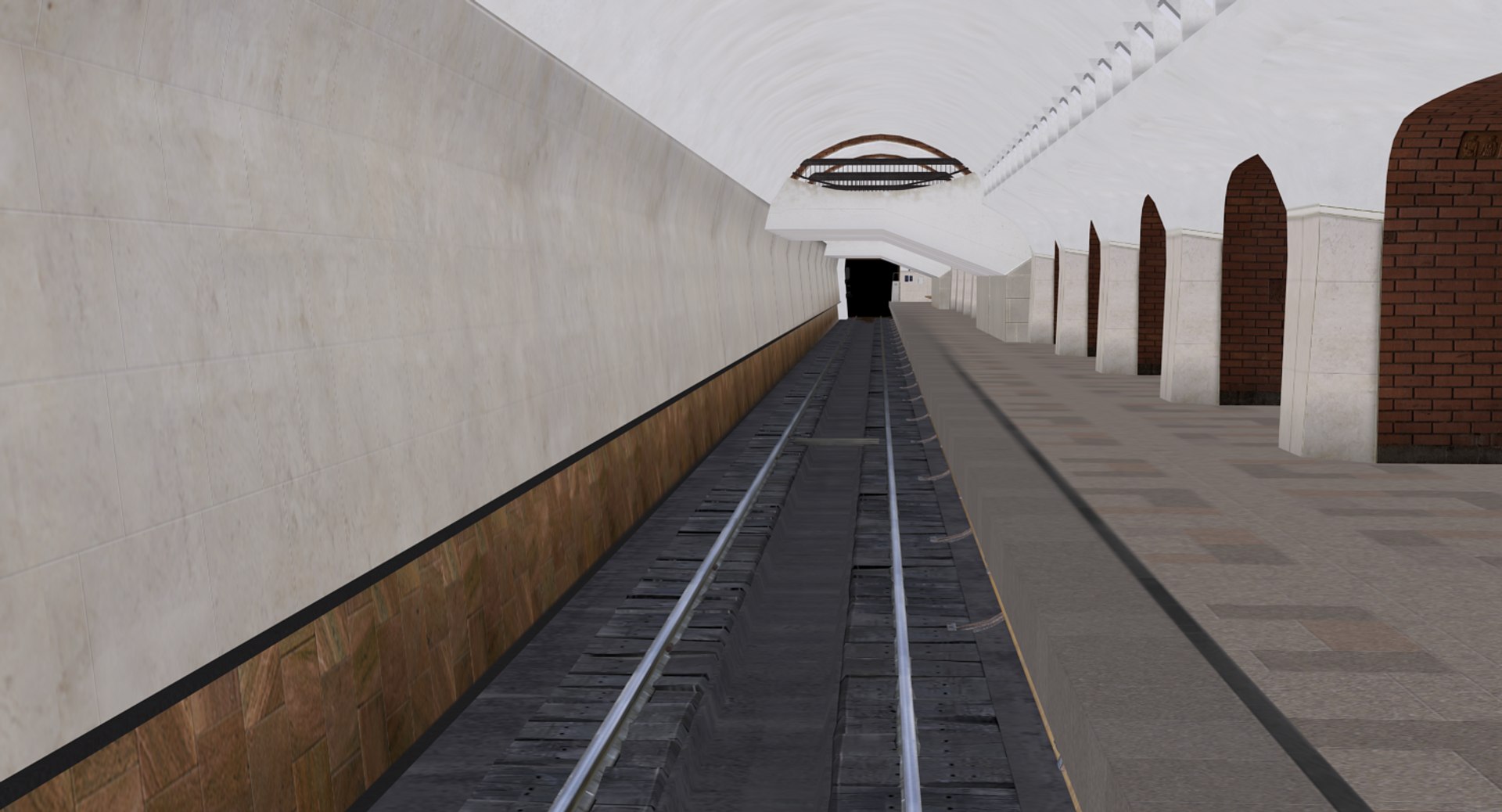 Soviet Union Subway Station 3D Model - TurboSquid 1261428