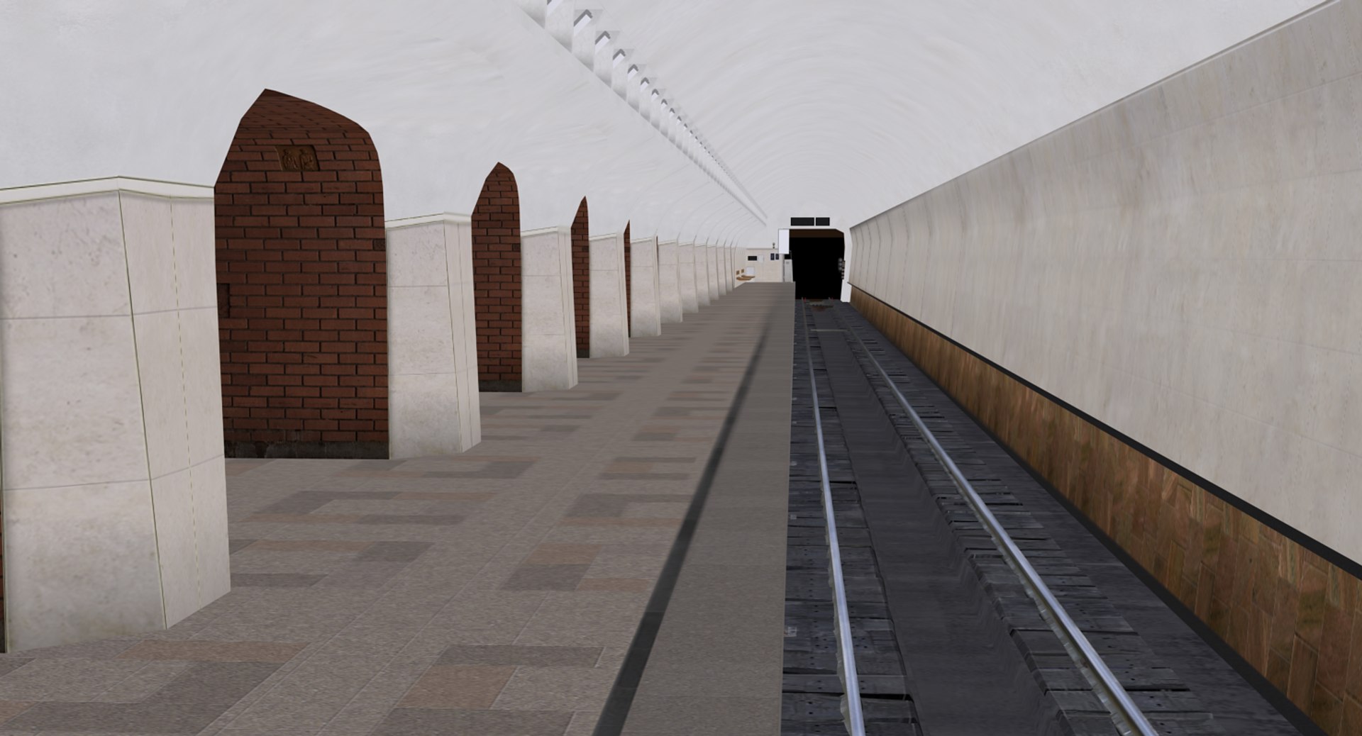 Soviet Union Subway Station 3D Model - TurboSquid 1261428