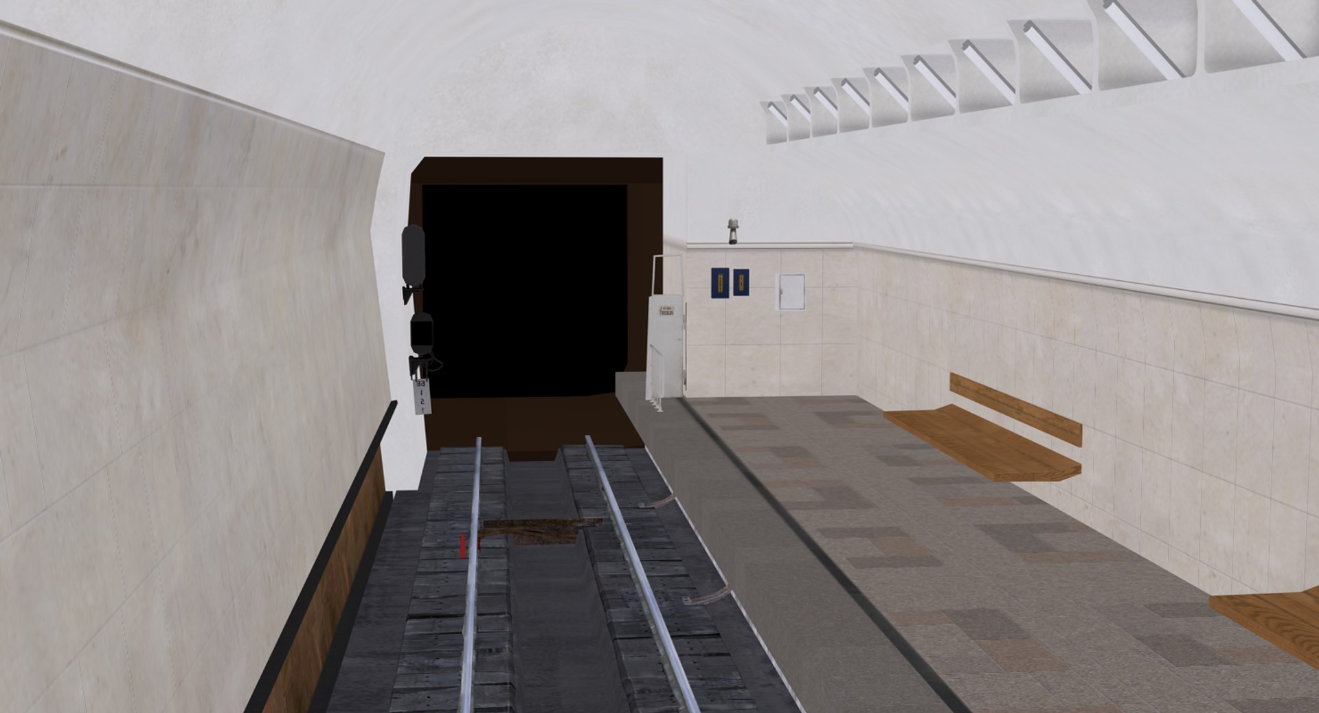 Soviet Union Subway Station 3D Model - TurboSquid 1261428