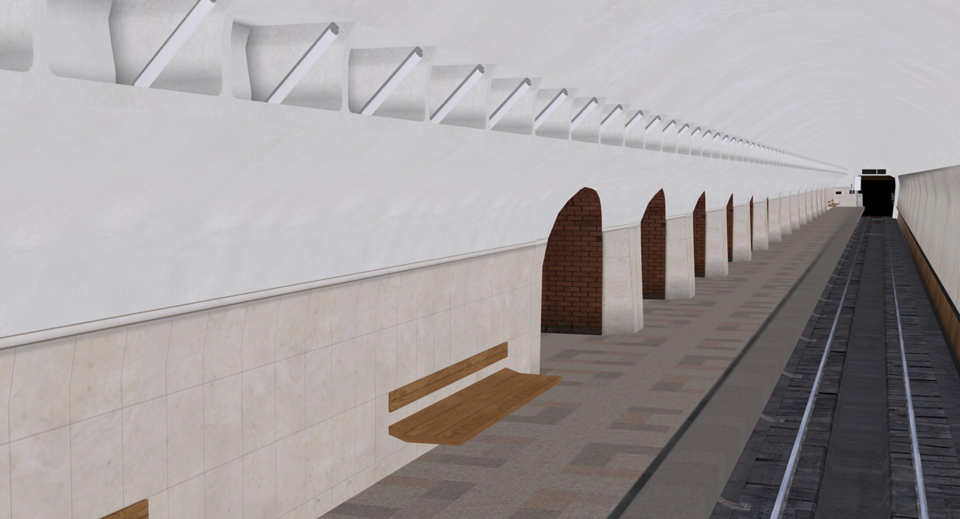 Soviet Union Subway Station 3D Model - TurboSquid 1261428
