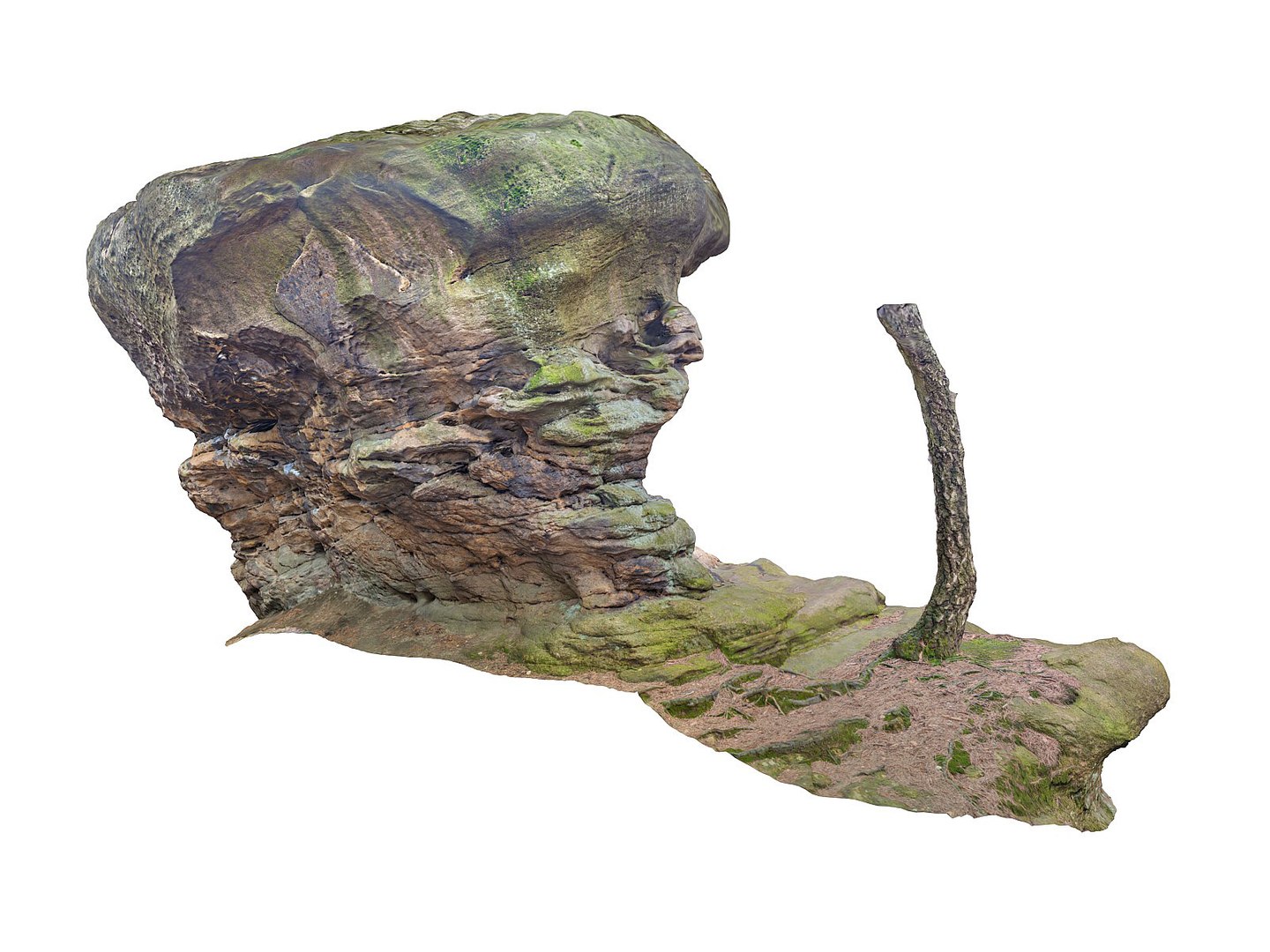 Giant Stone Boulder 16k 3d Obj