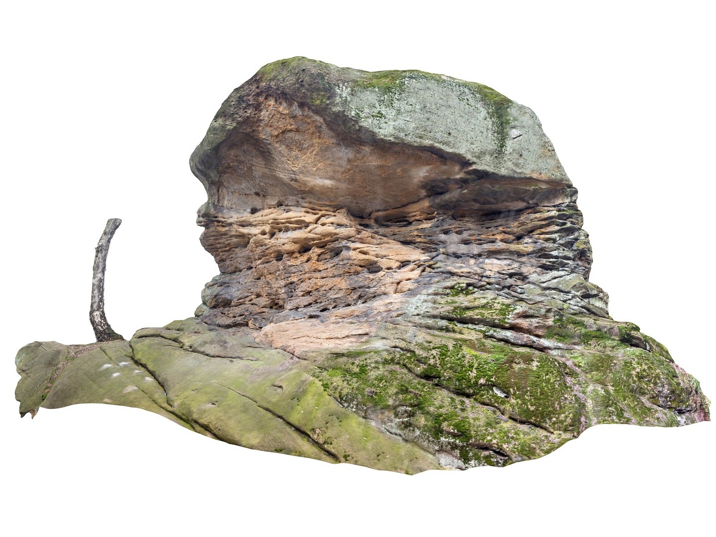 Giant Stone Boulder 16k 3d Obj