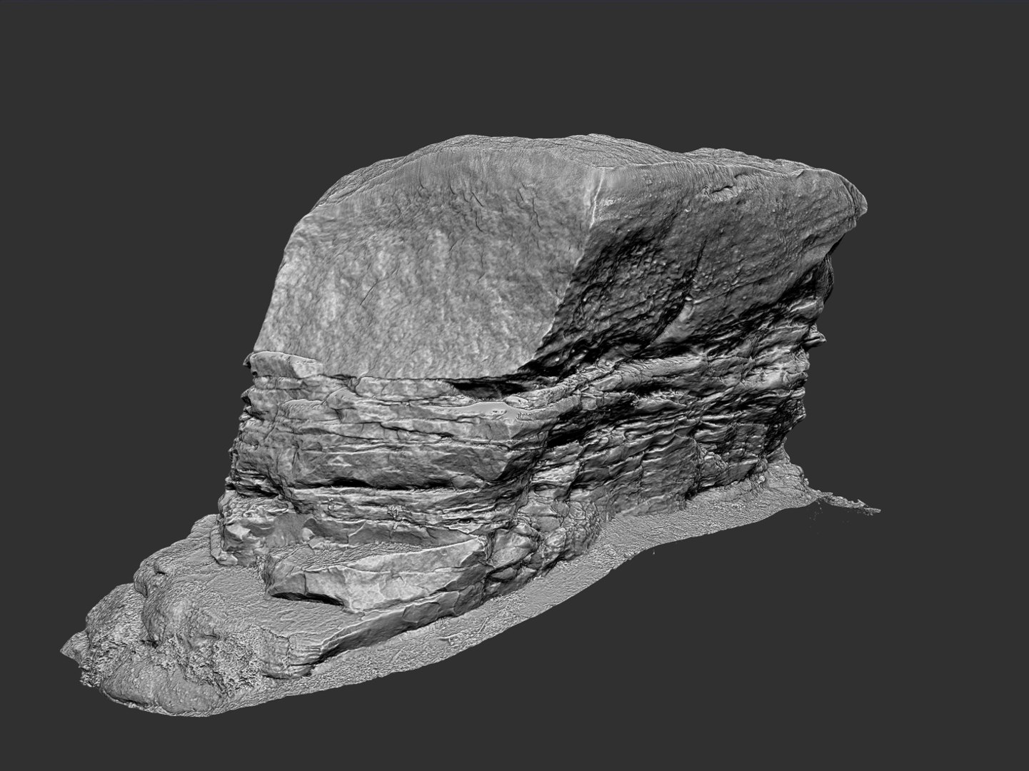 Giant Stone Boulder 16k 3d Obj