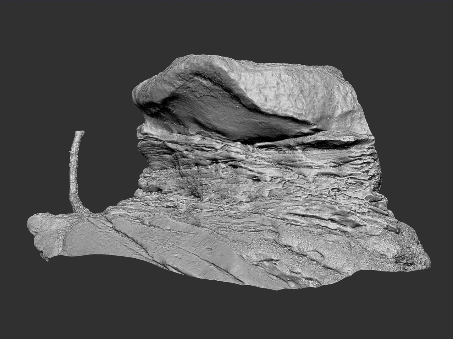 Giant Stone Boulder 16k 3d Obj