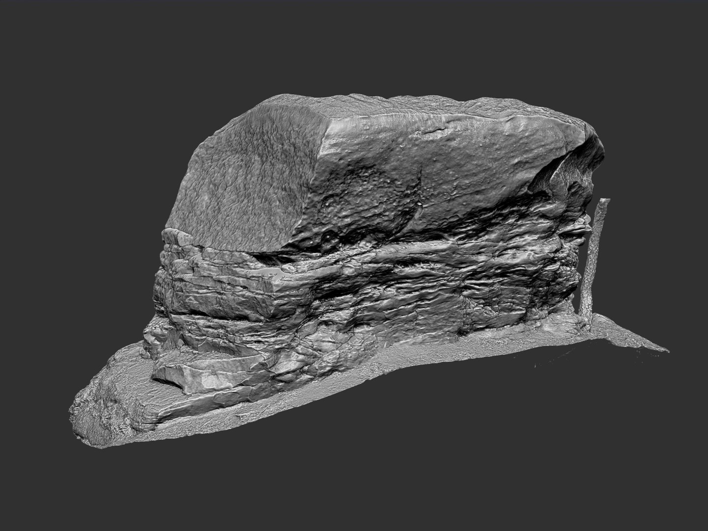 Giant Stone Boulder 16k 3d Obj