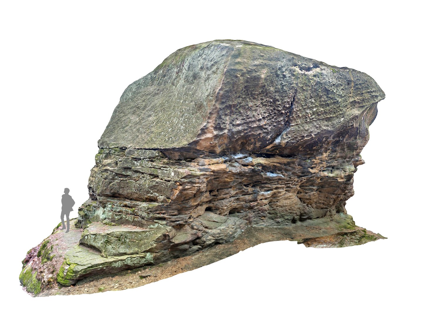 Giant Stone Boulder 16k 3d Obj