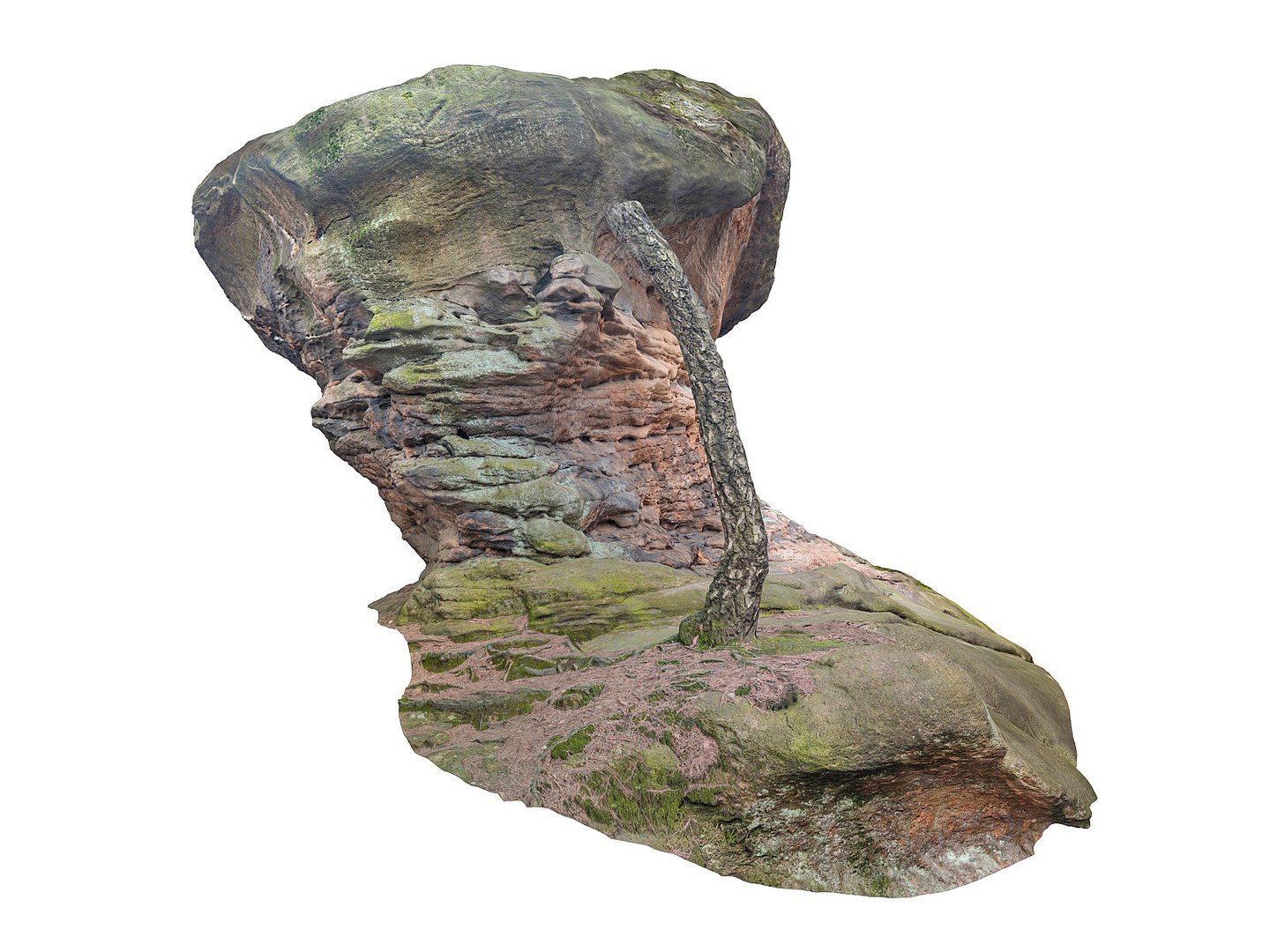 Giant Stone Boulder 16k 3d Obj