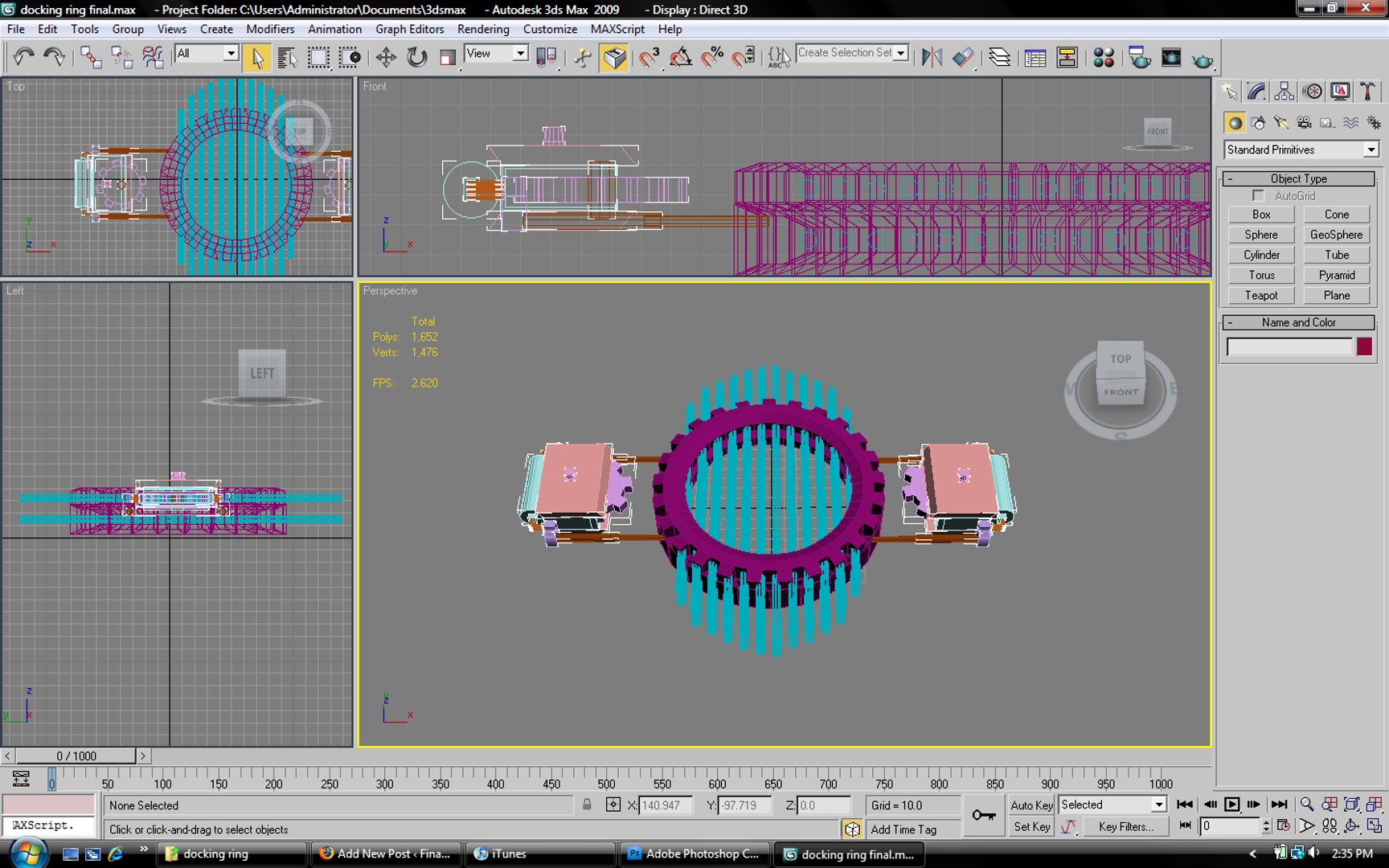 3d space docking ring