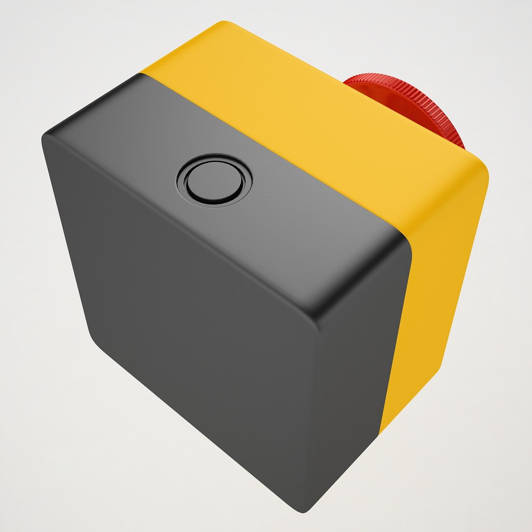 Emergency Stop Button 3D Model - TurboSquid 1266684