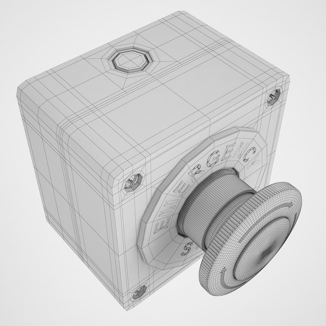 Emergency Stop Button 3D Model - TurboSquid 1266684