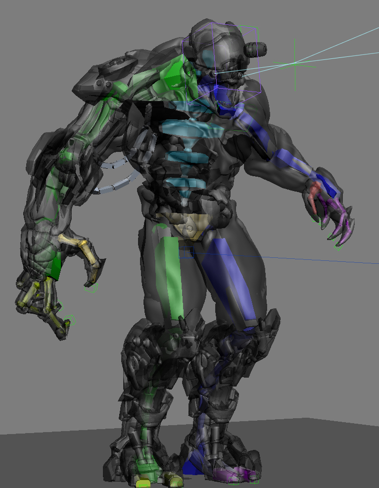 creature cyber 3d model