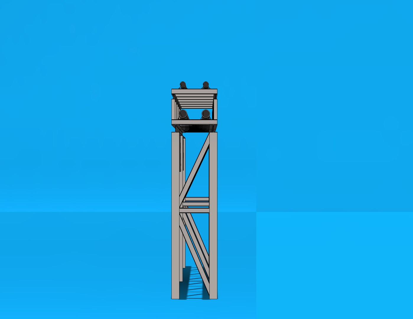 3D Pipe Rack Model - TurboSquid 1975288