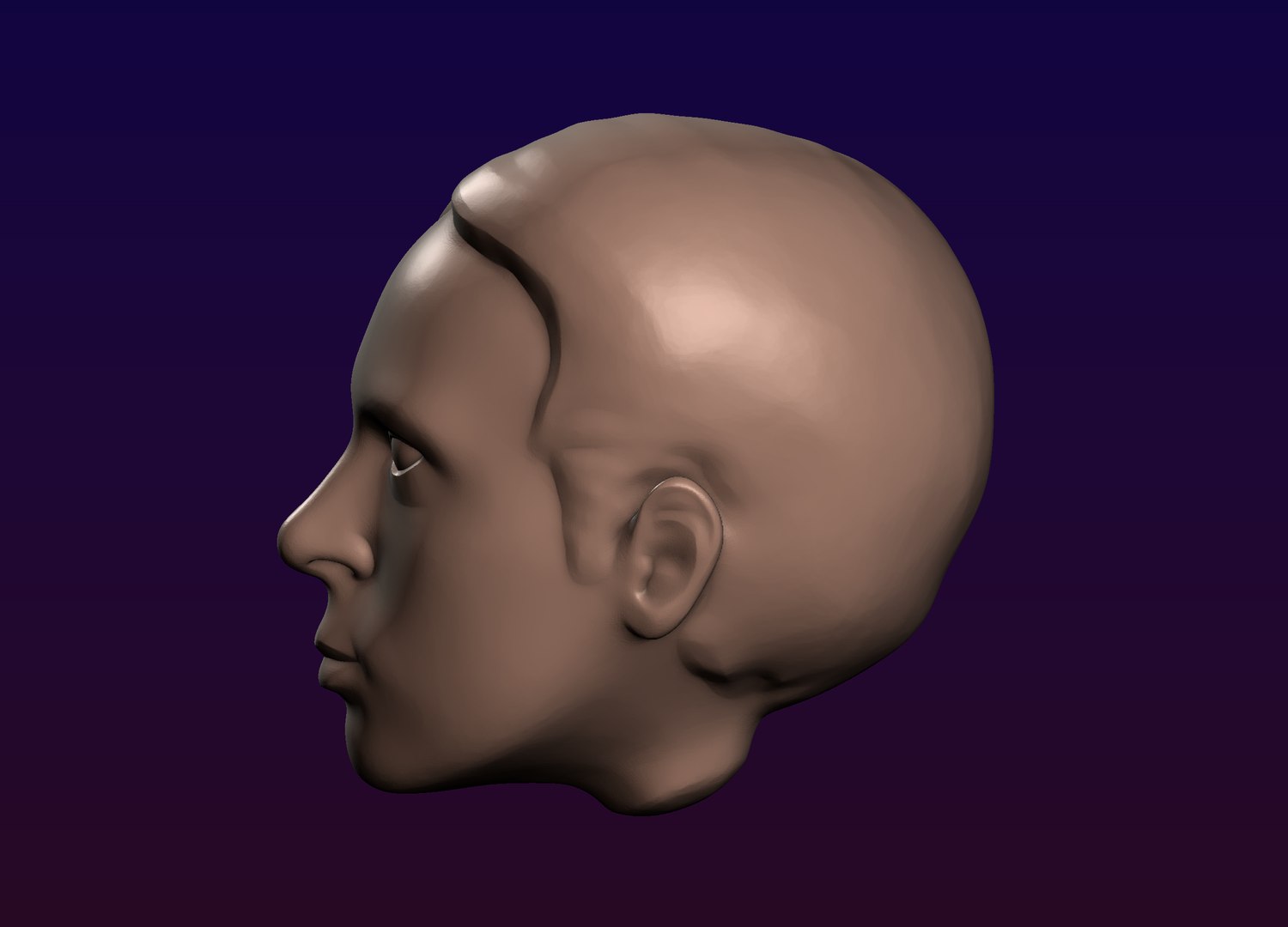3D Male Head 17 Model - TurboSquid 1889555