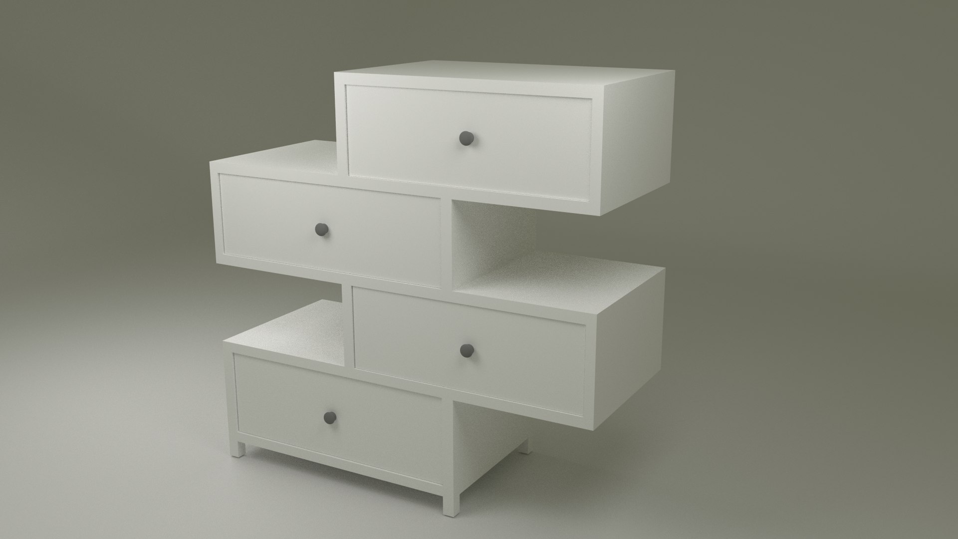 3d Modern Dresser Model