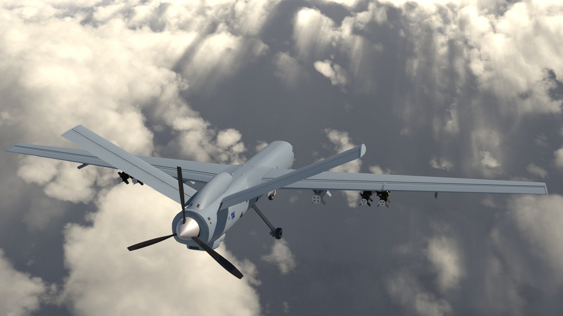 3D IHA UAV ANKA-A-B-C-I TAI TUSAS Model - TurboSquid 1733149