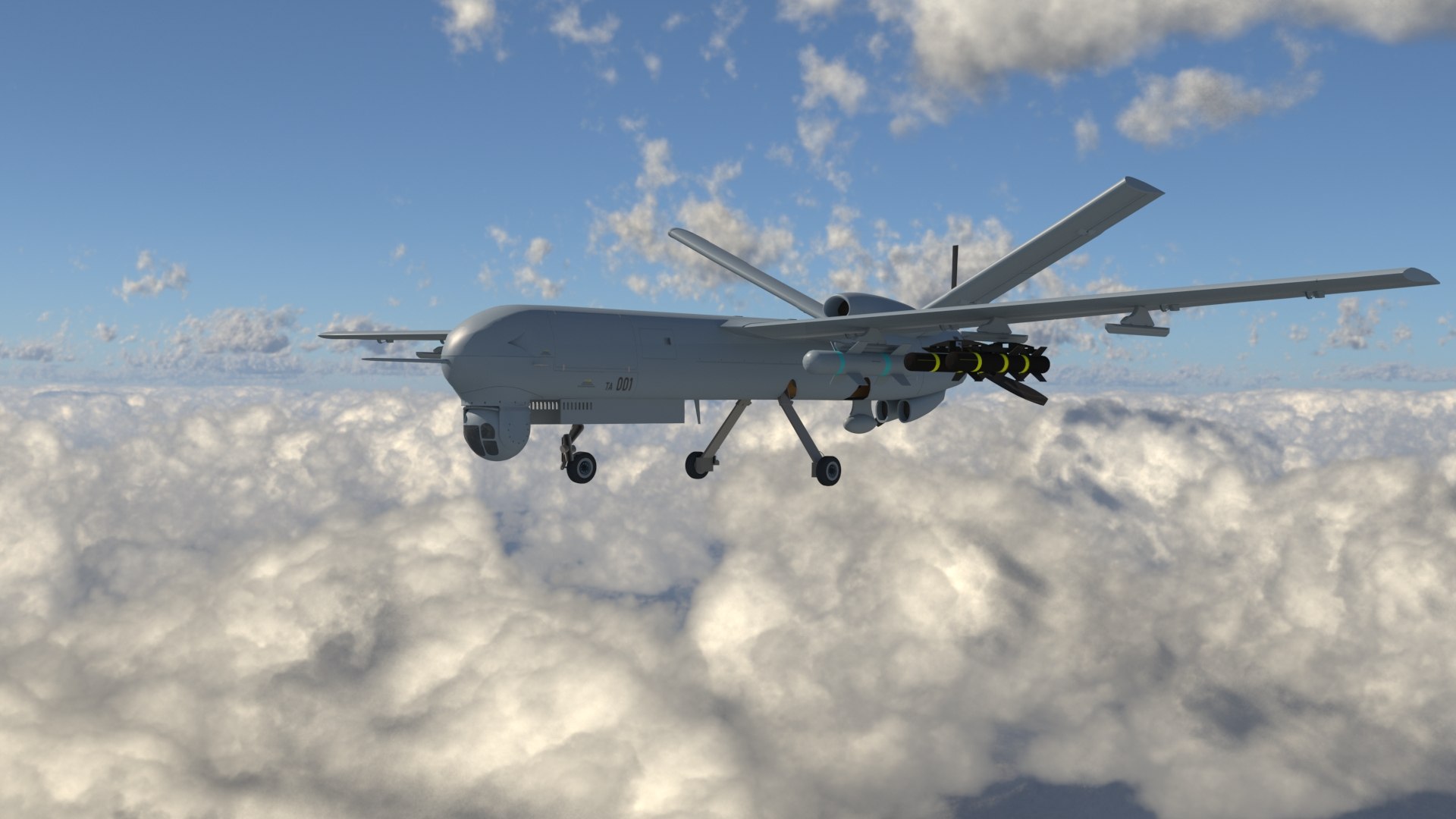 3D IHA UAV ANKA-A-B-C-I TAI TUSAS Model - TurboSquid 1733149