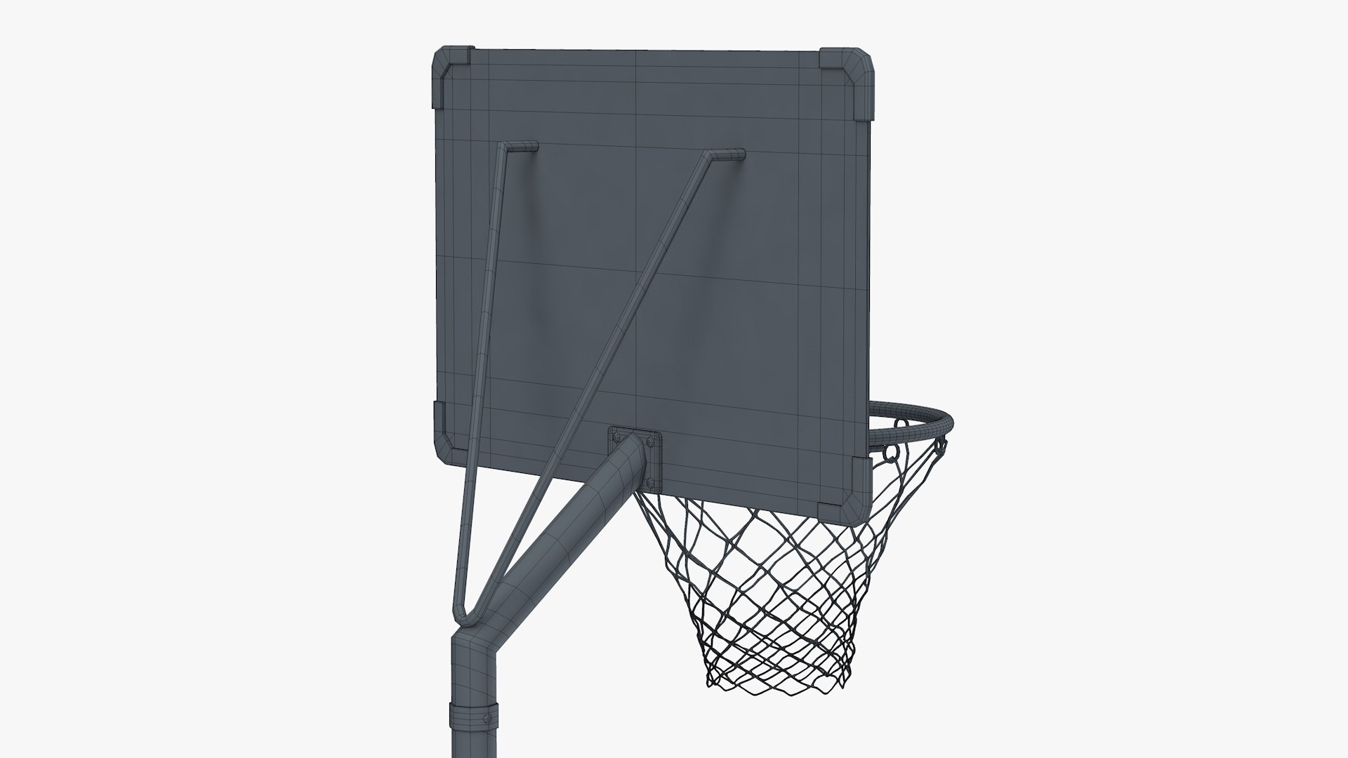 3D Realistic Portable Basketball Hoop Model - TurboSquid 2260197