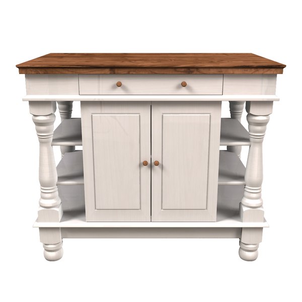 colonial kitchen table 3d max